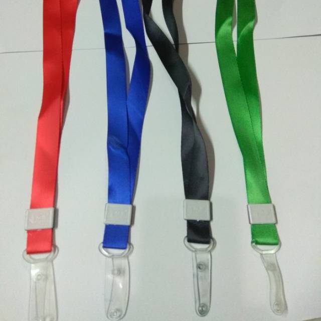 Jual Tali ID Card Name Tag Lanyard Polos panitia Lipat 1.5-CM | Shopee ...
