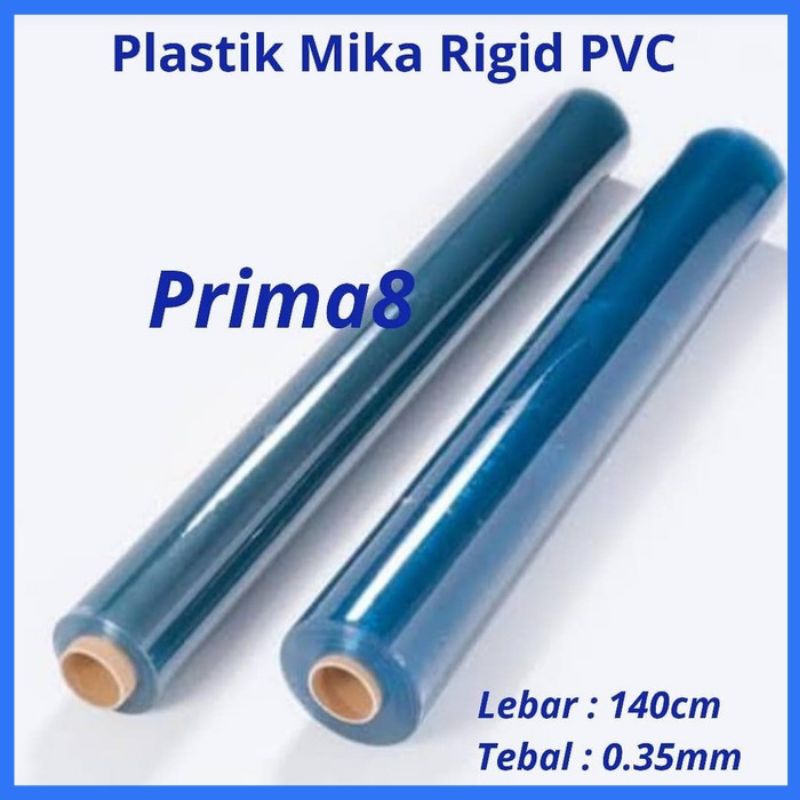 Jual Mika Rigid Rigit Kaku PVC Clear Bening Tebal 0,35mm Lebar 140cm Seserahan Hantaran,1 Rol ...