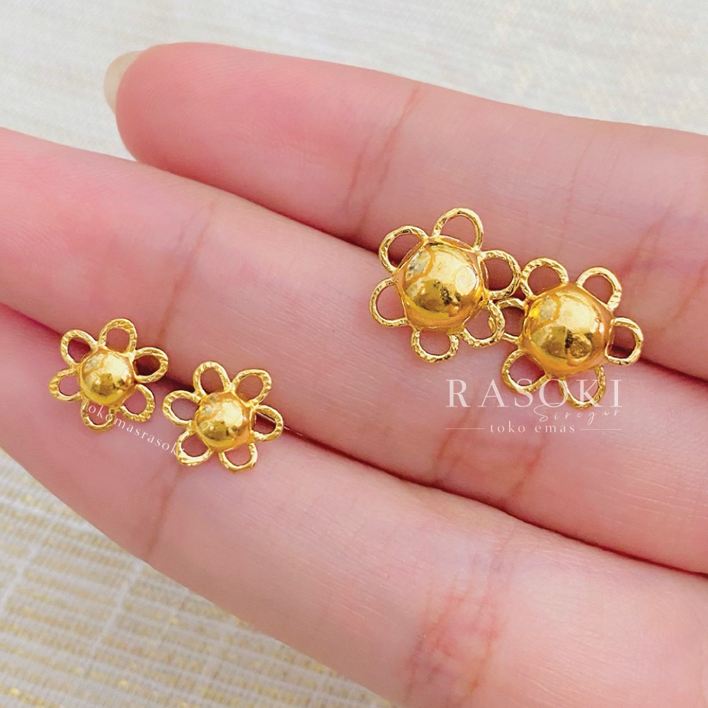 Jual KERABU ANTING EMAS LM 99,99% 1- 2gram EMAS 24 | TOKO MAS RASOKI ...