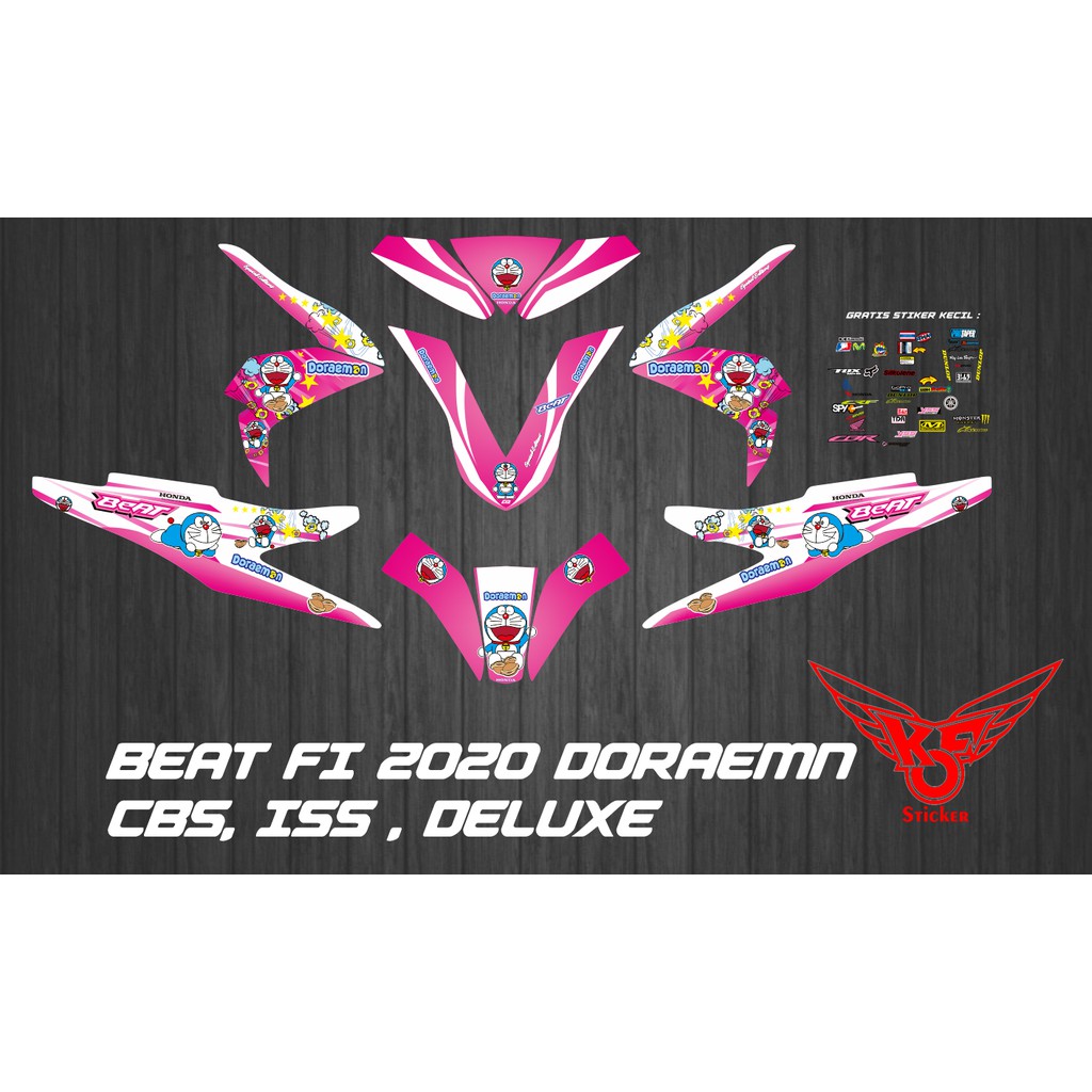 Jual STIKER DECAL BEAT CBS FI 2020-2023 DORAEMON | Shopee Indonesia