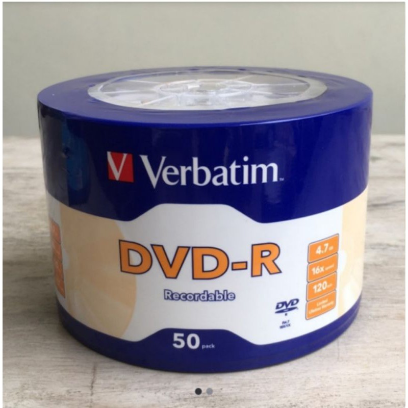 Jual DVD-R Verbatim Bulk Pack/Spindell (50 Pes ) | Shopee Indonesia