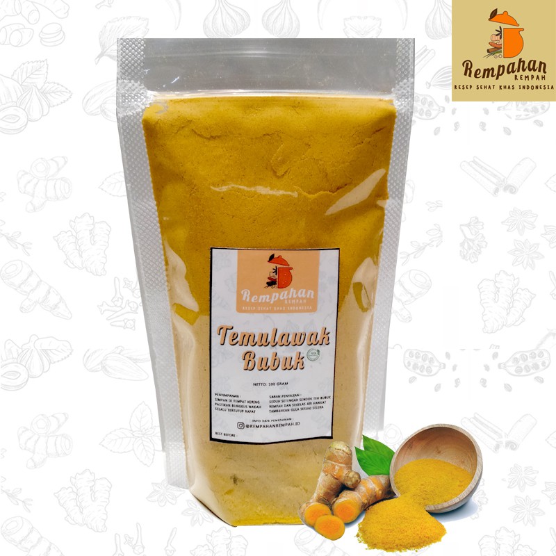 Jual Temulawak Bubuk asli murni original 100% (100 gram) | Shopee Indonesia