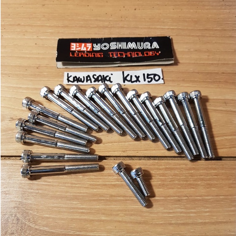 Jual (KLX150) KROM - BAUT L KLATER KANAN KIRI MAGNIT DAN KOPLING ...