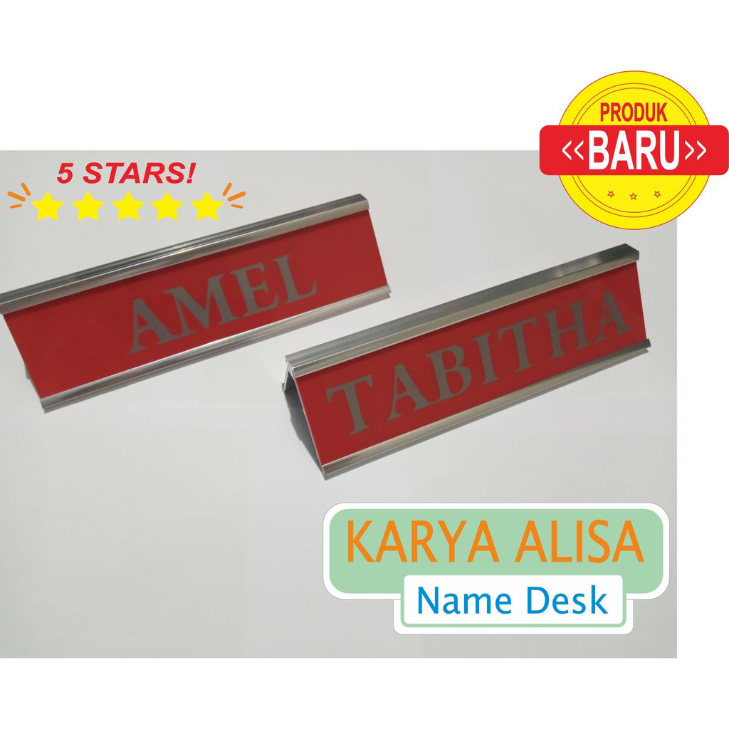 Jual Name Desk/Nama Meja/Nama Meja Bank/Holder Name Desk/Nama Plat/Nama ...