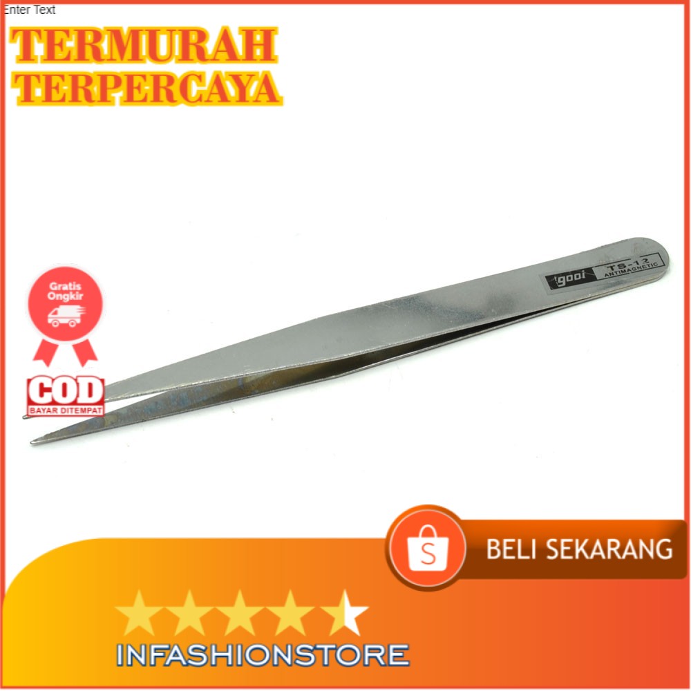 Jual PROMO Pinset Lurus Siku Stainless Steel Laboratorium / Alat Bantu ...
