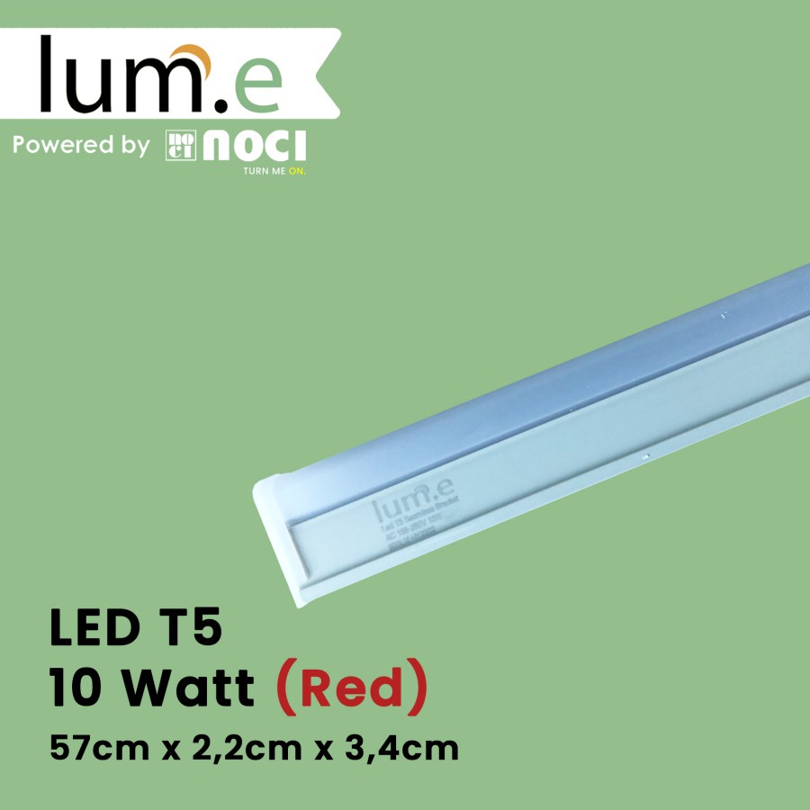 Jual Lampu LED T5 LUME 10 Watt Merah (RED) | Shopee Indonesia