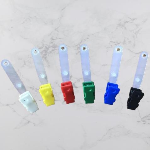 Jual Office & Stationery | Document Organizer | Name Tag Jepit Plastik ...