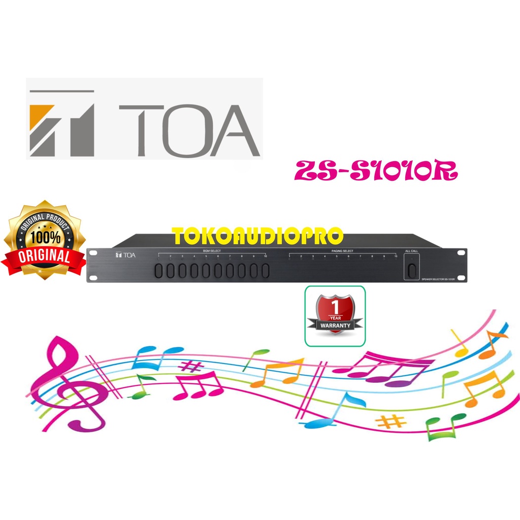 Jual Toa ZSS1010R Speaker Selector 10 Channel zss-1010r ZS-S1010R ...