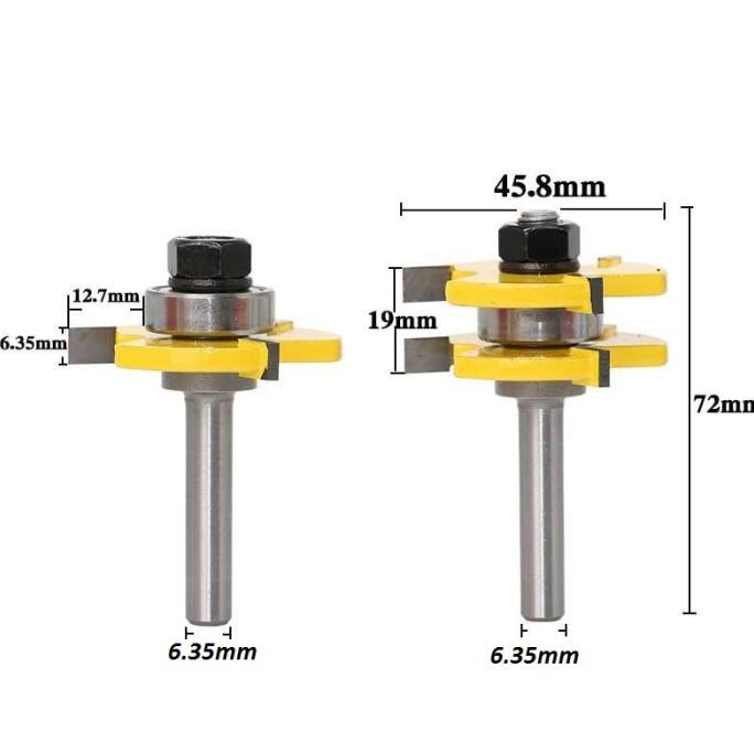 Jual MATA PROFIL ROUTER TRIMMER UNTUK SAMBUNG KAYU TONGUE & GROOVE ...