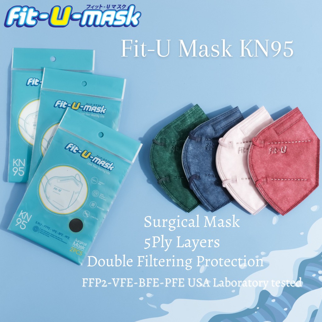 Jual Fit-U Mask KN95 Sachet isi 2Pcs | Shopee Indonesia
