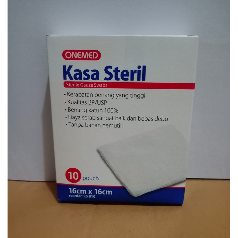 Jual Kasa Steril OneMed 16x16cm /Gauze Swab Steril Onemed 1 box isi ...