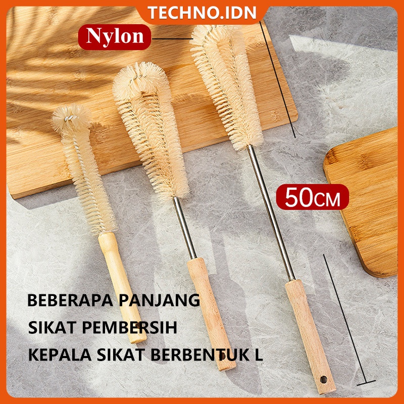 Jual Sikat Pembersih Botol Kitchen Brush Sikat Glass Teapot Thermos Cup ...