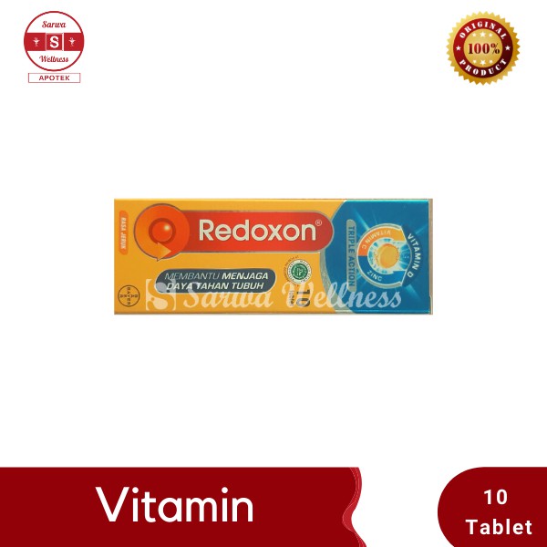 Jual Redoxon Jeruk Triple Action Effervescent (1 Tube - 10 Tablet ...