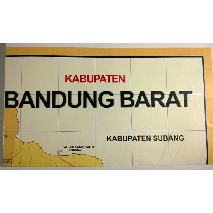 Jual PETA KABUPATEN BANDUNG BARAT | Shopee Indonesia
