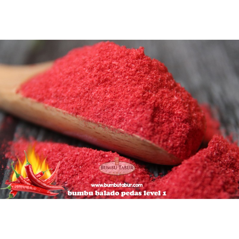 Jual BUMBU TABUR BALADO PEDAS LEVEL 1 FOOD GRADE KEMASAN 1KG | Shopee ...