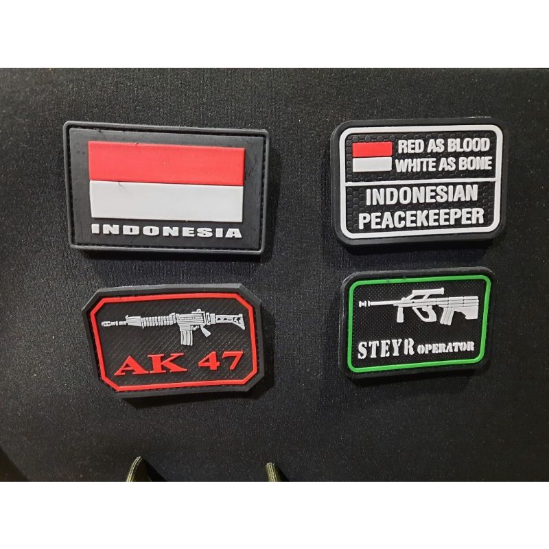 Jual patch Bendera indonesia / patch AK47 / patch stayer / patch ...