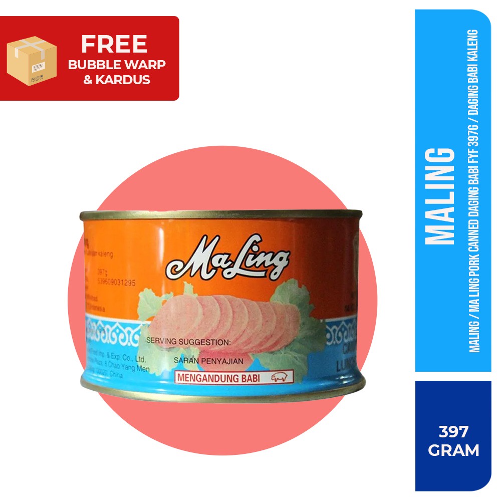 Jual MaLing / Ma Ling Pork Canned Daging Babi FYF 397g / Daging Babi ...