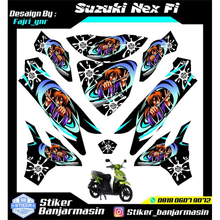 Jual DECAL / STRIPINH / LES MOTOR NEX ALL ( MOTIF , RACING , BALAP ...