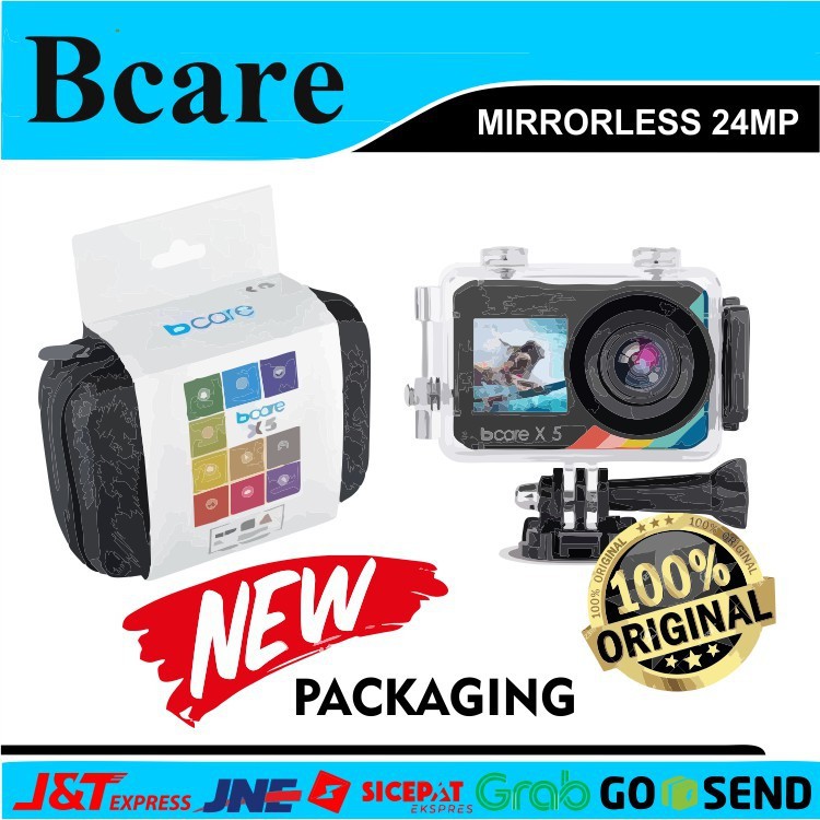 Jual BCARE X5 Action Camera Dual Screen Sony 16Mp Ultra HD 4K | Shopee Indonesia