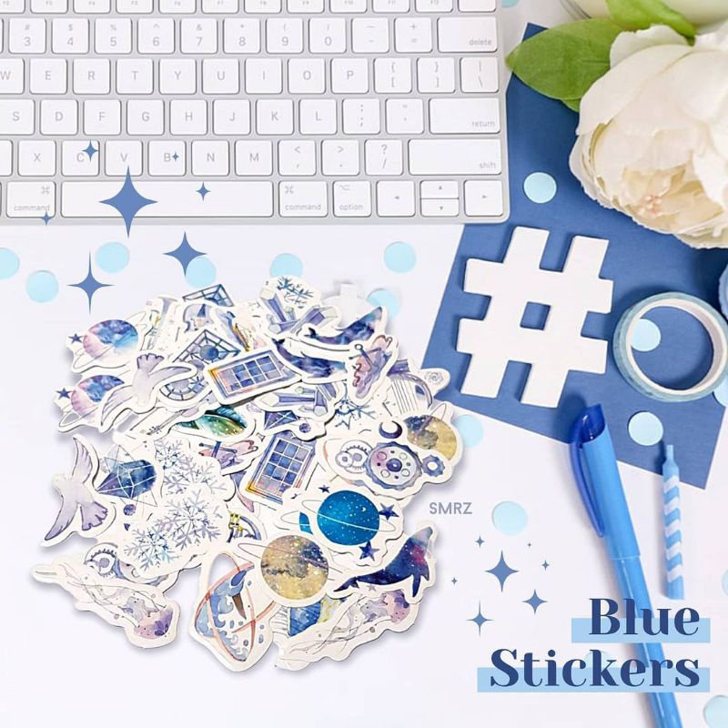 Jual Blue Sticker Piece - Sticker Aesthetic Biru Tema Lautan | Shopee ...