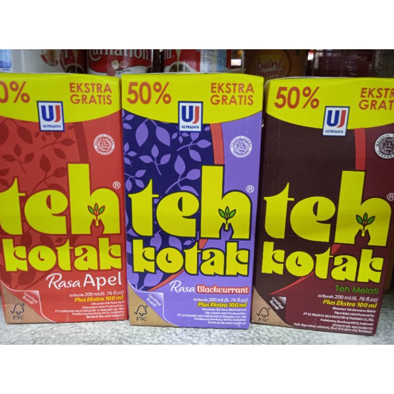 Jual Teh Kotak Rasa Apel BlackCurrant dan Melati 300 Ml | Shopee Indonesia