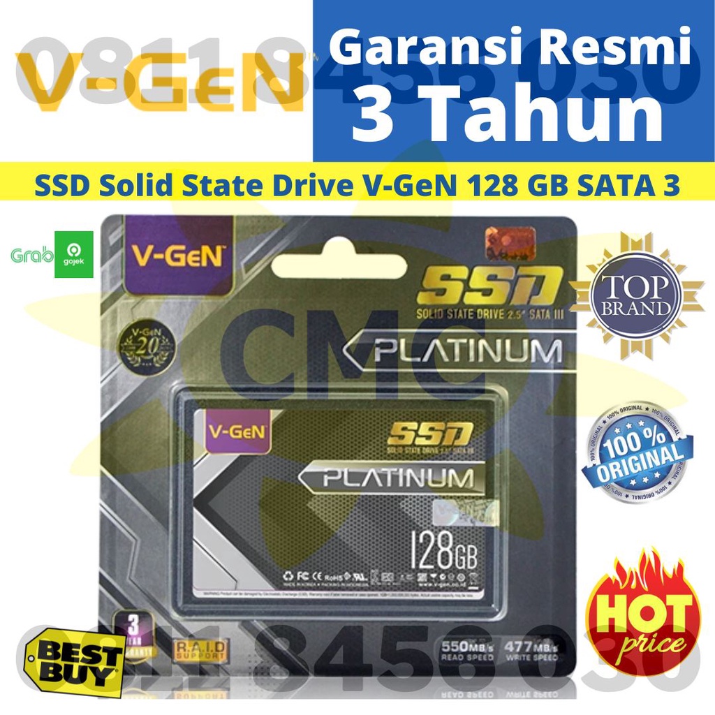 Jual SSD Solid State Drive V-GeN 128GB SATA 3 SSD SATA III VGEN ...