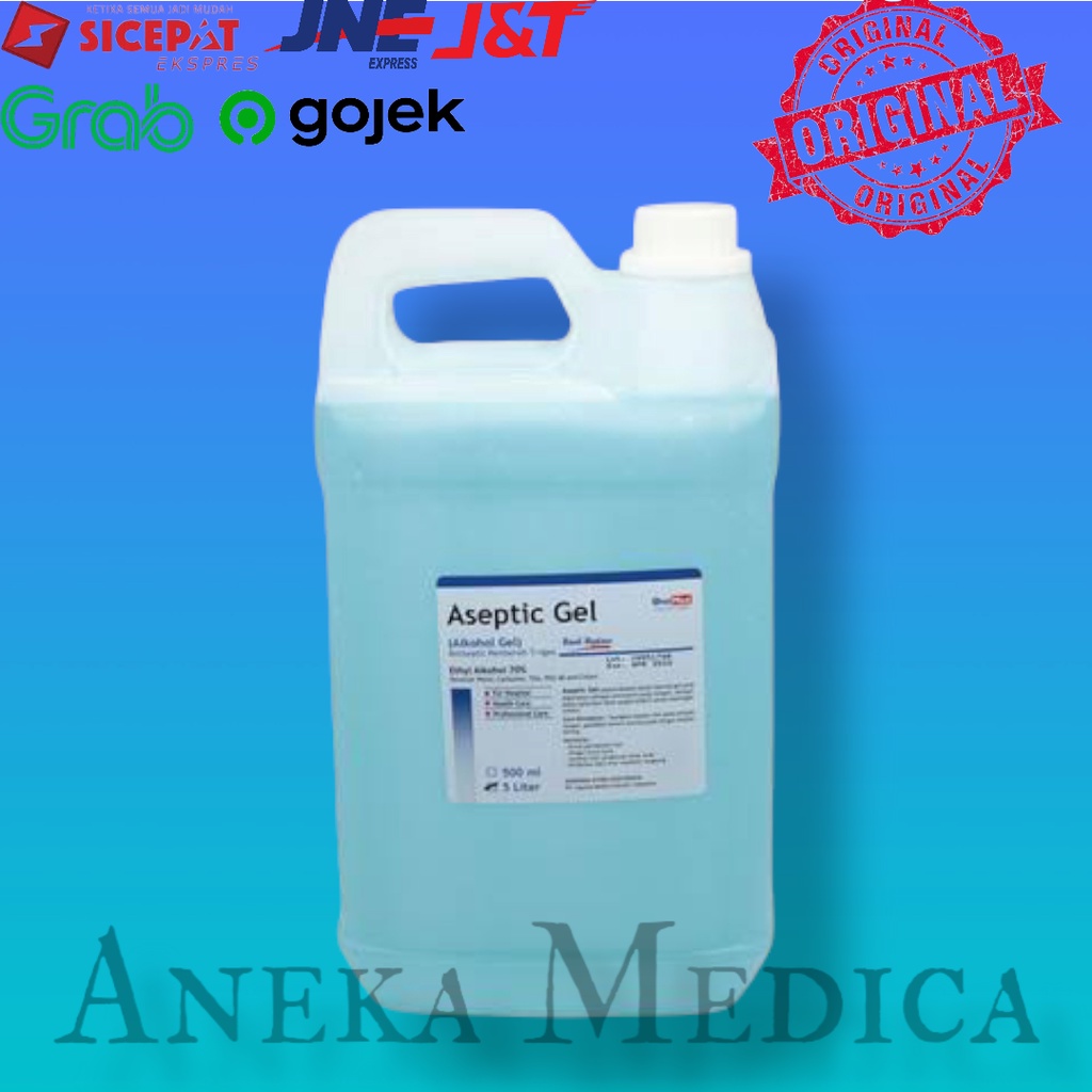 Jual aseptic gel 5 liter refill onemed original / aseptic plus/ aseptic ...