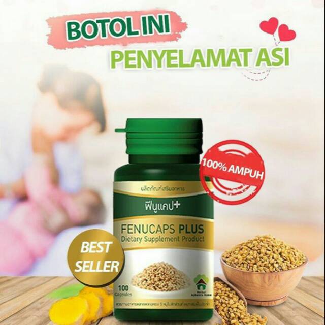 Jual FENUCAPS PLUS ORIGINAL [ECER] (ISI 10 KAPSUL) ASI BOOSTER HERBAL | Shopee Indonesia