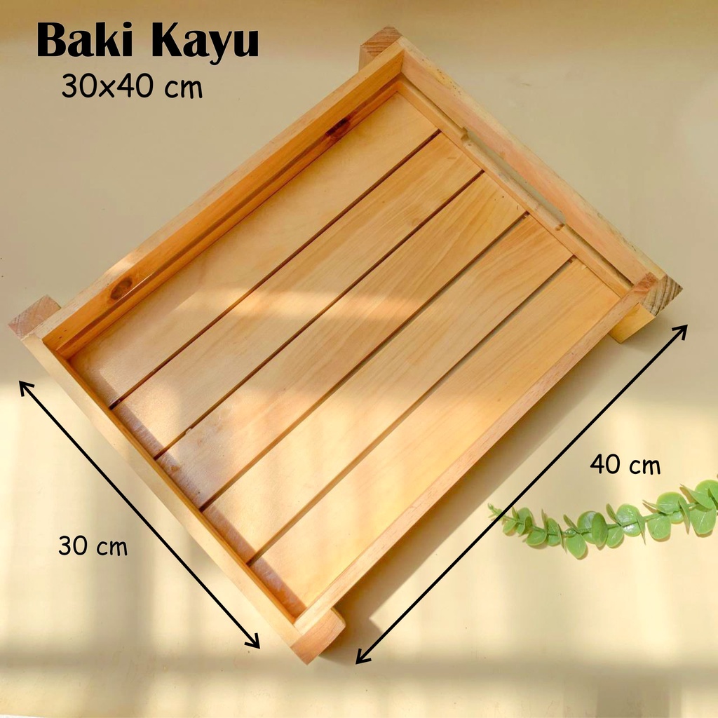 Jual baki kayu 30x40 / nampan kayu / leser kayu / hampers box | Shopee ...