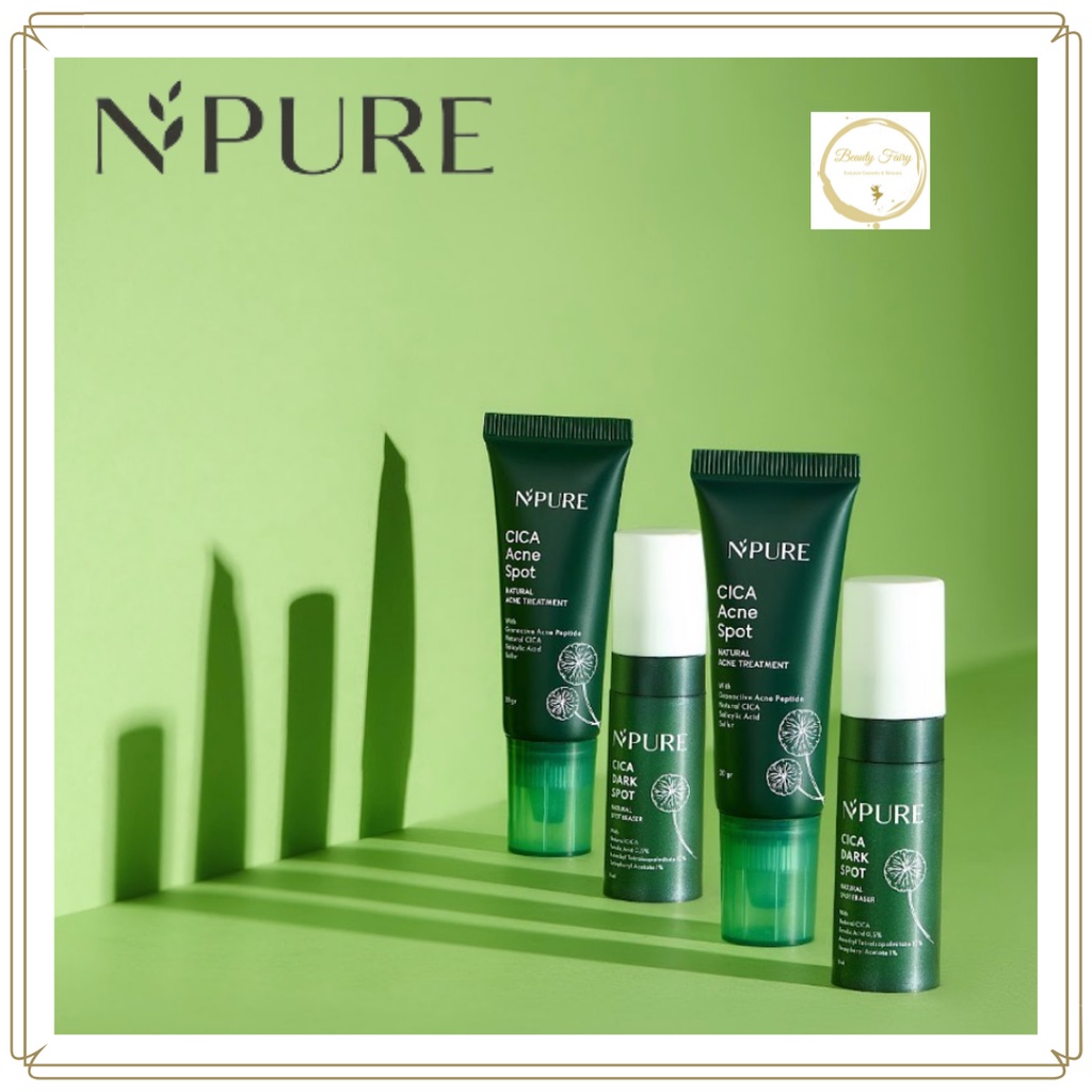 Jual N'PURE Cica Acne Spot 20gr / NPure Cica Dark Spot 5ml | Shopee ...
