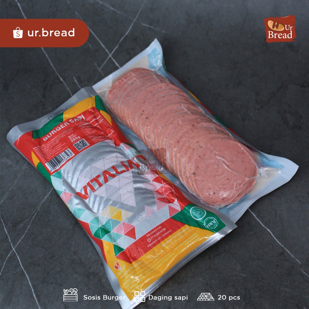 Jual Vitalia Burger Sapi Mini 280gram isi 20 | Shopee Indonesia