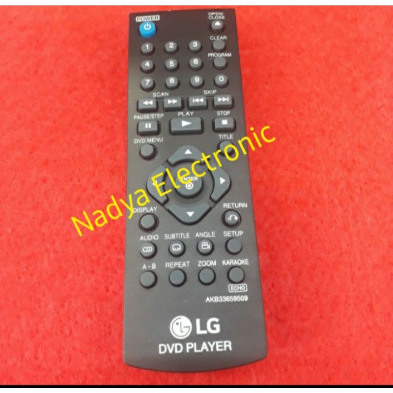 Jual REMOTE REMOT DVD PLAYER LG AKB33659509 KARAOKE ORIGINAL ASLI ...