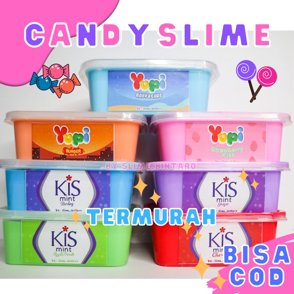Jual CANDY SLIME BY SLIME BINTARO || TOFU SLIME || SLIME TERMURAH | || SLIME BERKUALITAS ...