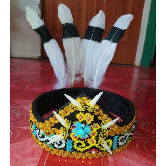 Jual Mahkota Adat Dayak + bulu angsa | Shopee Indonesia