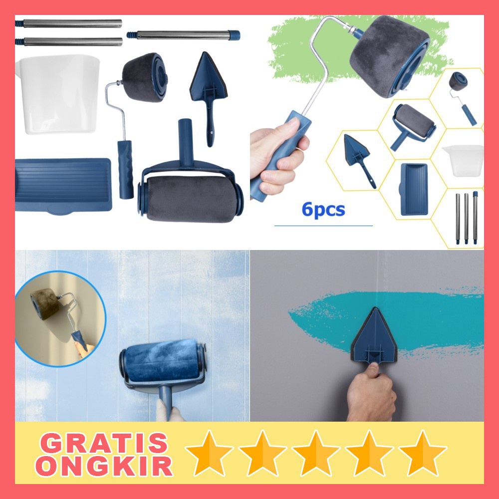 Jual Kuas Cat Tembok Paint Runner Pro Roller Set Peralatan Lengkap ...