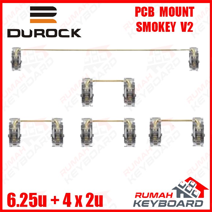 Jual DUROCK - Stabilizer - Plate Mount Keyboard - 6.25u - Smoke ...