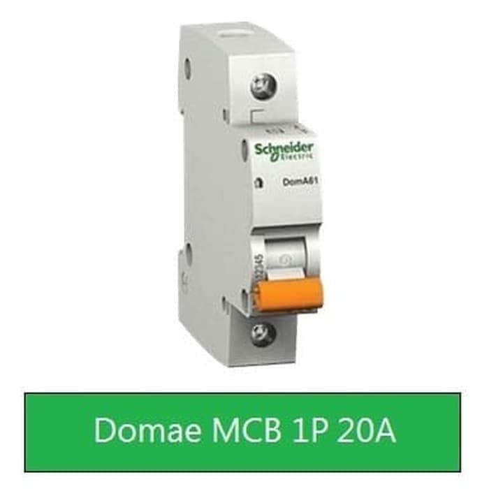 Jual MCB domae Schneider 20A 1P 1 phase Mcb 1P 20A Mcb 20A 1P ...