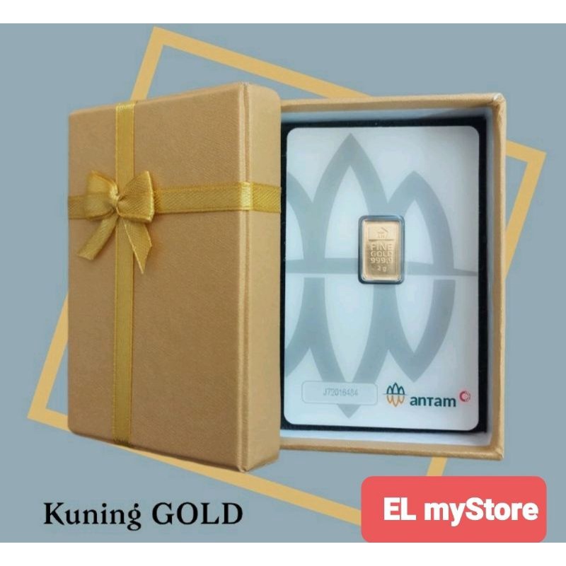 Jual Gift Box / Kotak Kado Logam Mulia / Emas Mini | Shopee Indonesia