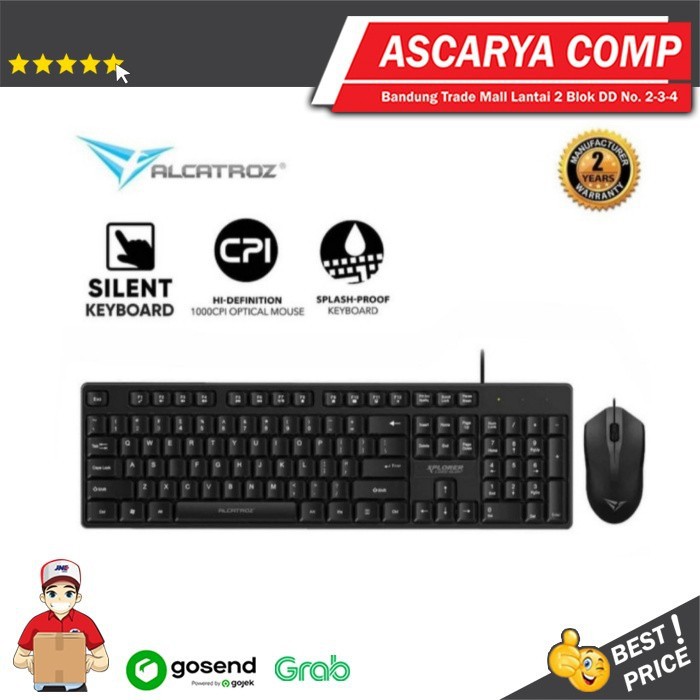 Jual Alcatroz Xplorer C3300 Wired Keyboard & Mouse Combo | Shopee Indonesia