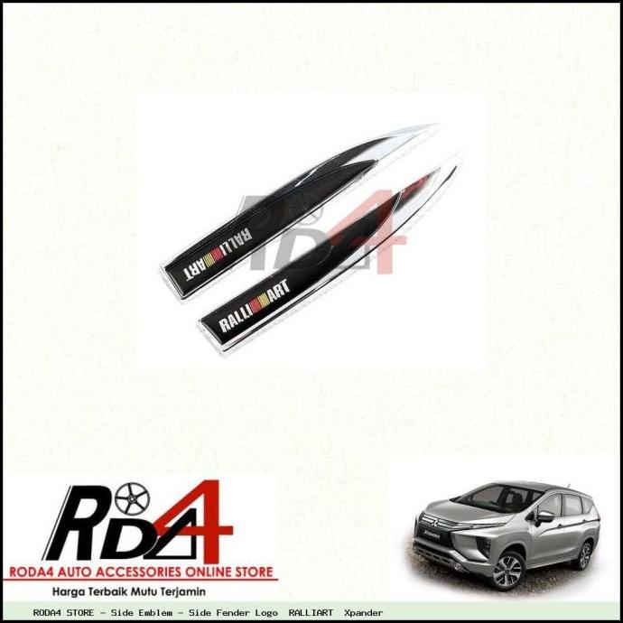 Jual Side Emblem - Side Fender Logo RALLIART Xpander rod4 Juara ...