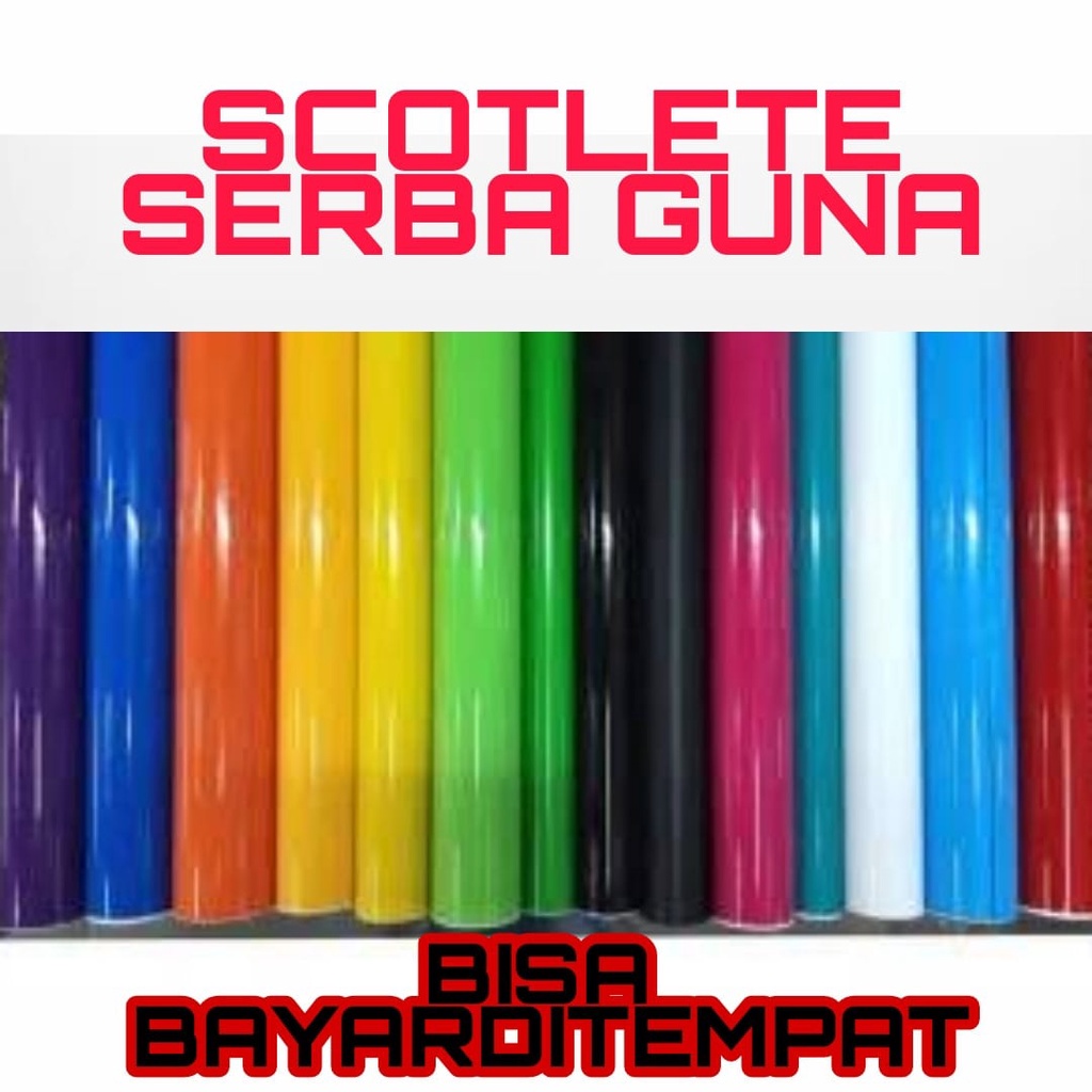 Jual Stiker Motor Scotlite Vinyl 100 x 45cm Stiker Scotlite Series Doff ...