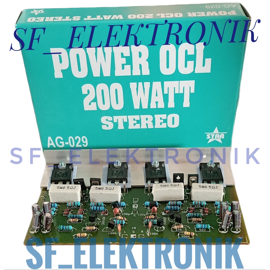 Jual Kit Power Amplifier OCL 200Watt Stereo AG-029 | Shopee Indonesia