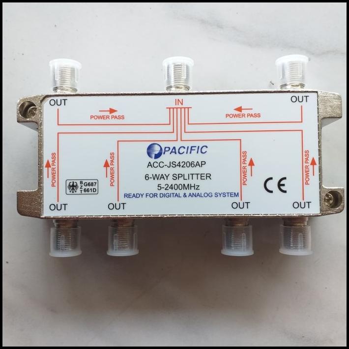 Jual Splitter Spliter Pacific 6 Way | Shopee Indonesia