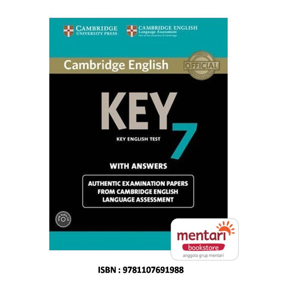 Jual Cambridge English Key 7 Student's Book Pack (Student's Book with ...
