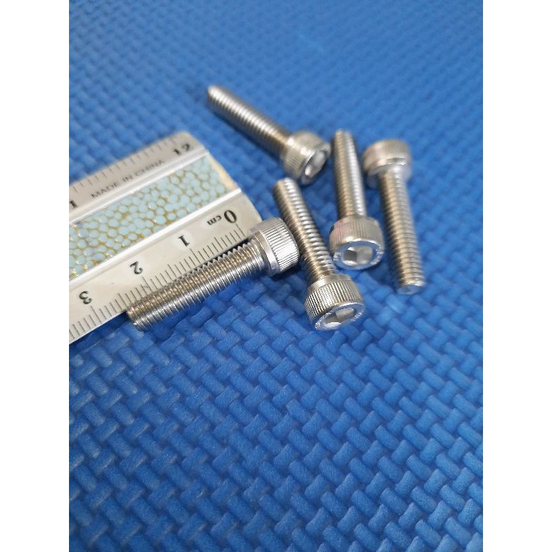 Jual baut 10/m6x2.5cm L5 stainless | Shopee Indonesia