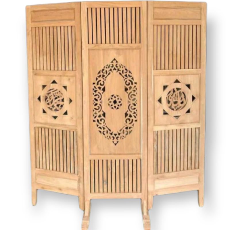 Jual PARTISI PEMBATAS RUANGAN / SKETSEL PENYEKAT RUANGAN BAHAN KAYU ...