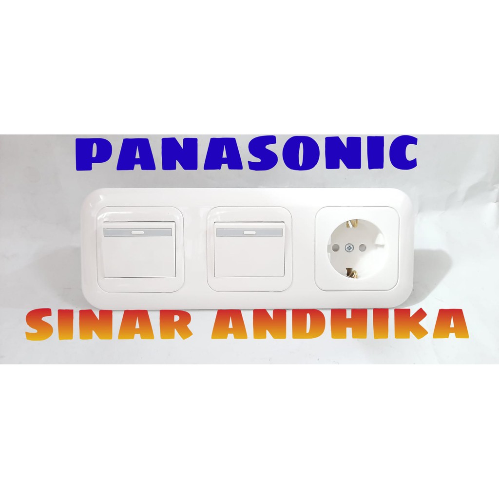 Jual SAKLAR SERI LEBAR + STOP KONTAK (CP) PANASONIC WEJ 7823 414121 ...