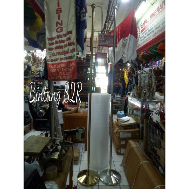 Jual Tiang stenlis +Tiang kuningan. | Shopee Indonesia