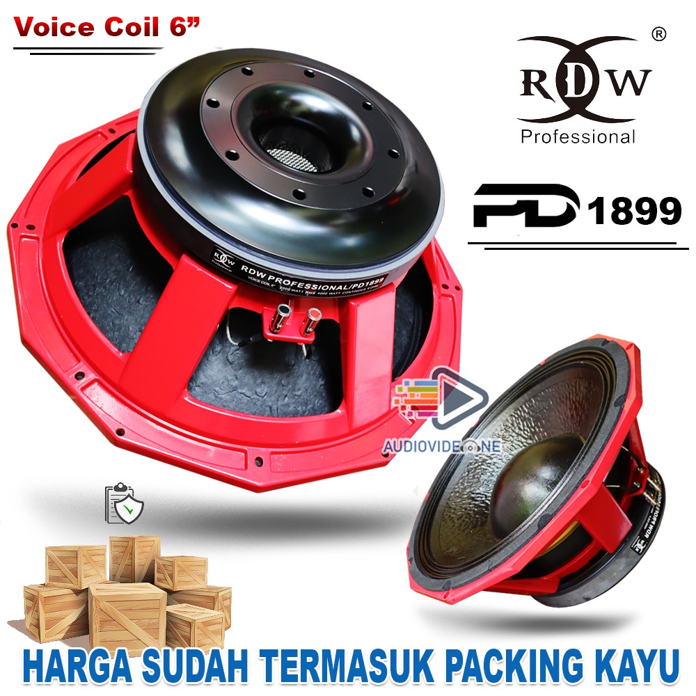Jual Spiker RDW PD1899 Voice Coil 6 In Speaker Komponen 18 Inch ...