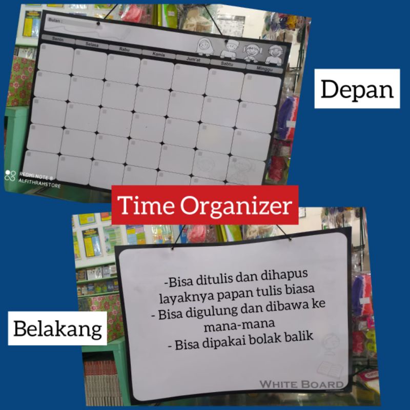 Jual Papan Jadwal Time Organizer | Shopee Indonesia